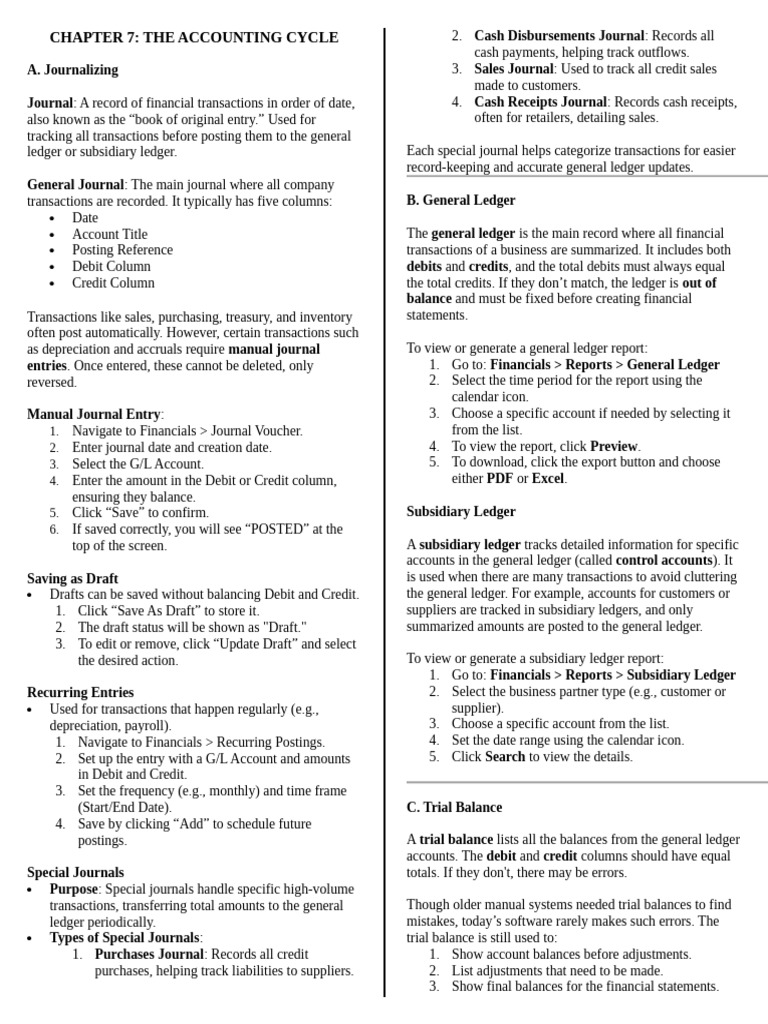 ais accounting cycle | PDF | Debits And Credits | Accounting