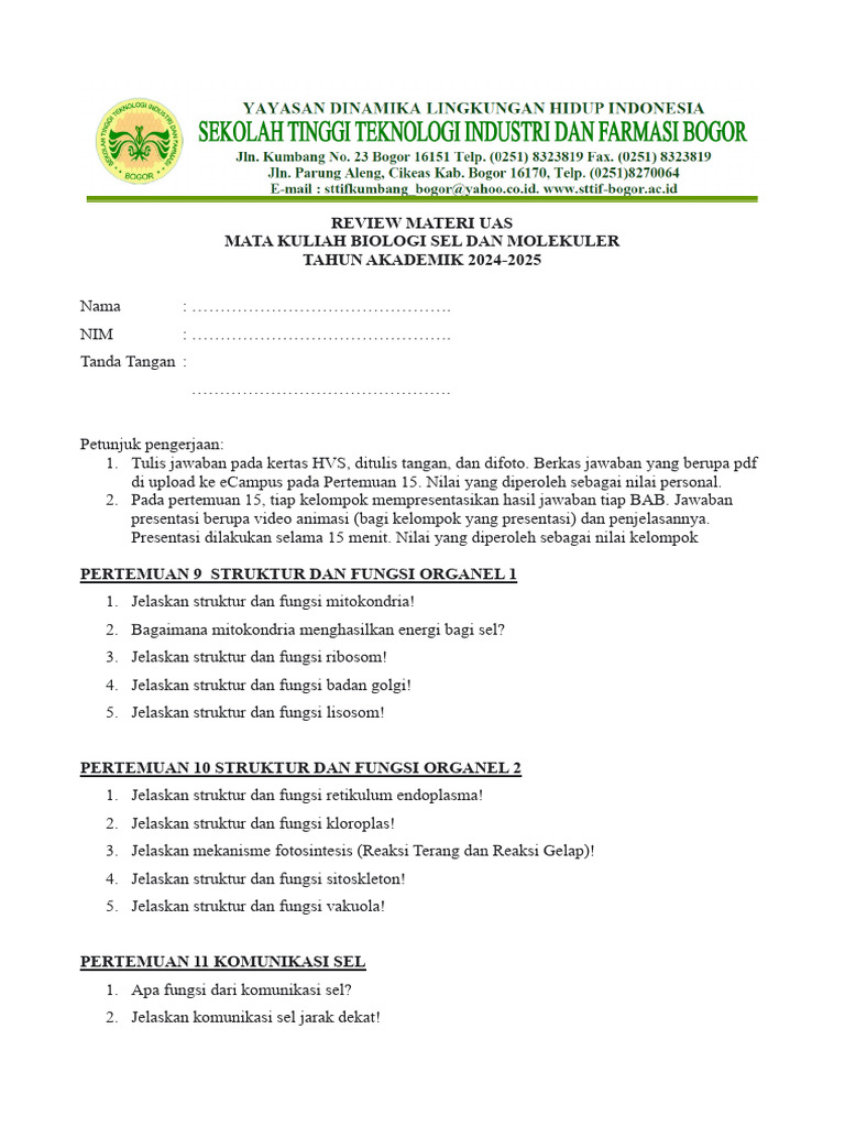 REVIEW_MATERI_UAS | PDF