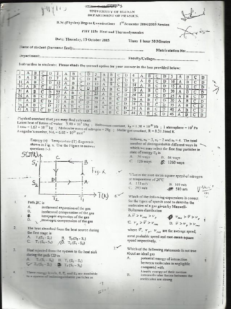Phy 103 - 2005 PQ | PDF
