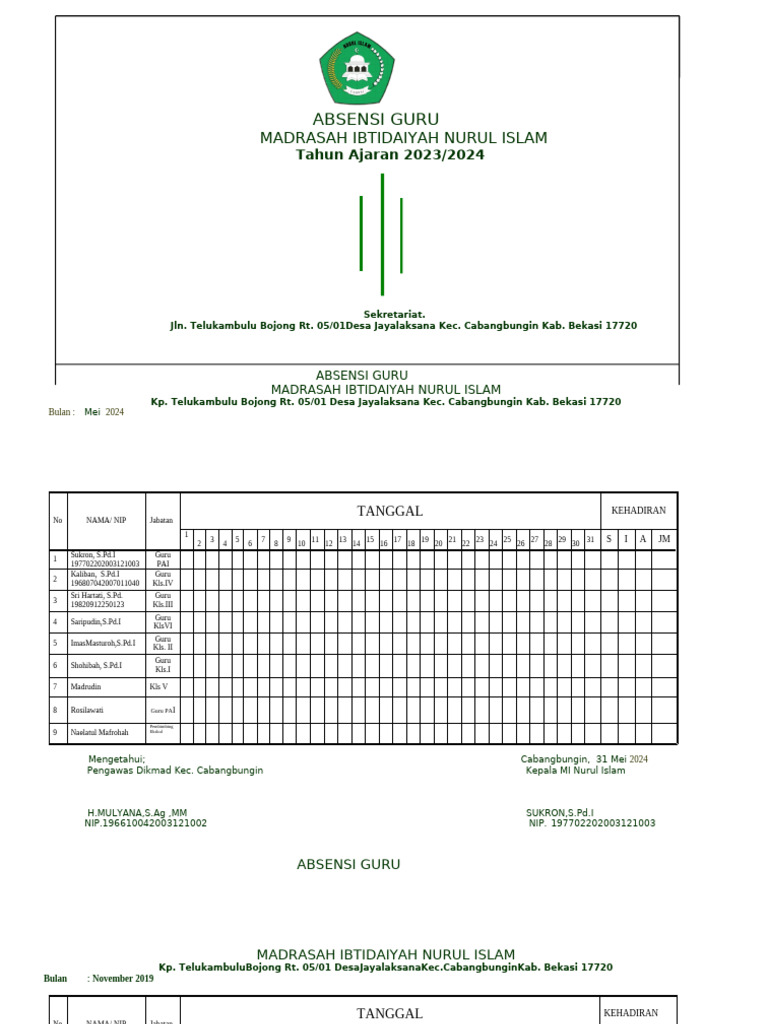 Absen Guru | PDF