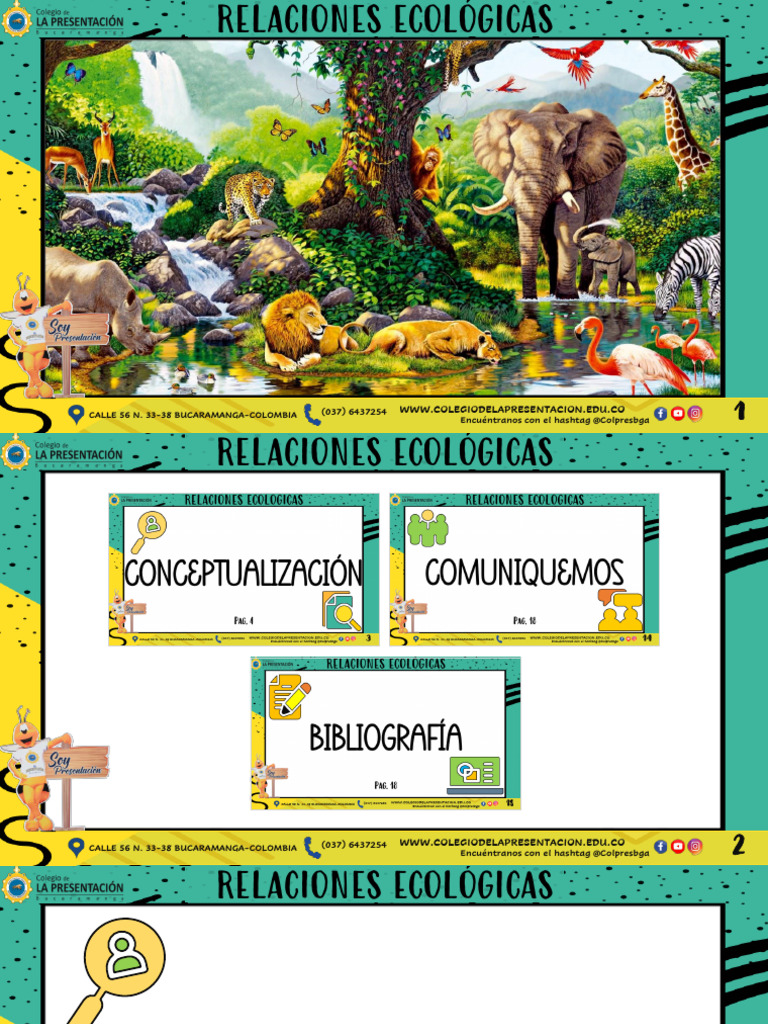 Relaciones Ecológicas en Ecosistemas | PDF | Ecología | Red alimentaria
