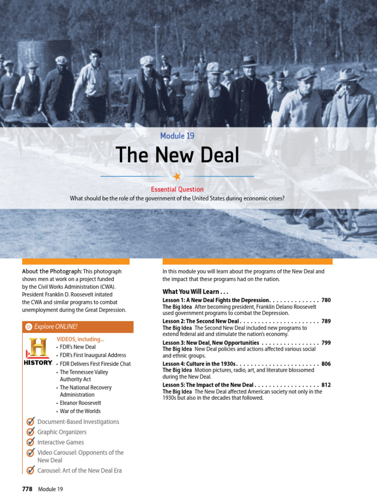 New Deal Programs and Impact | PDF | New Deal | Judicial Procedures ...