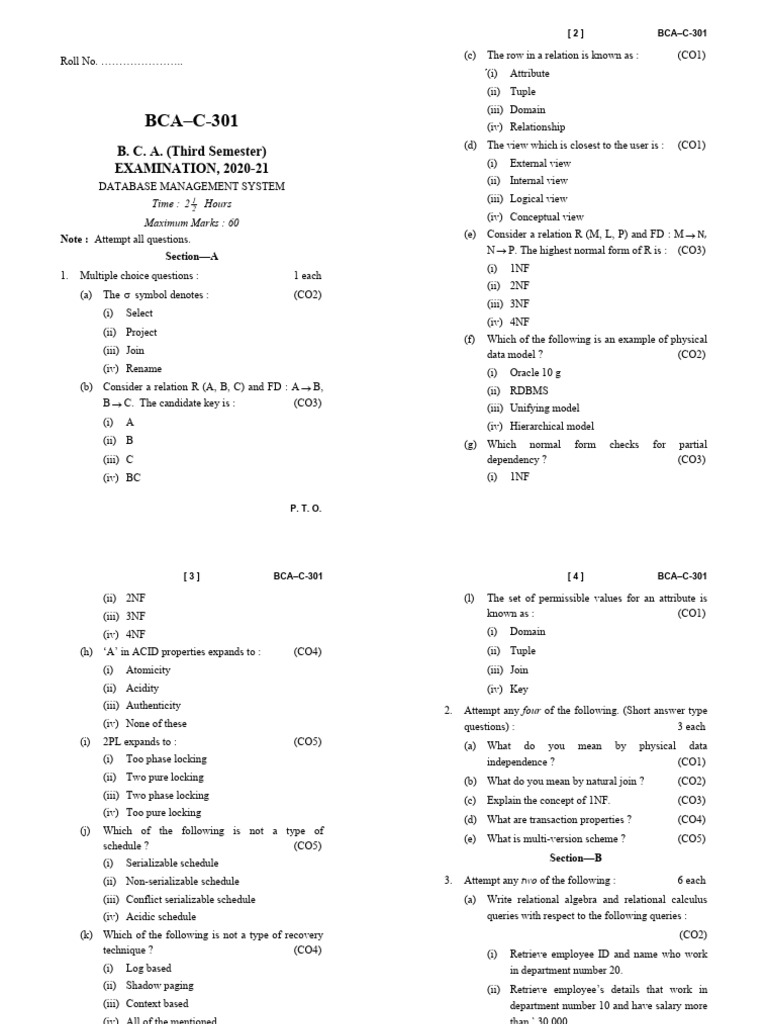 DATABASE MANAGEMENT SYSTEM (2) | PDF