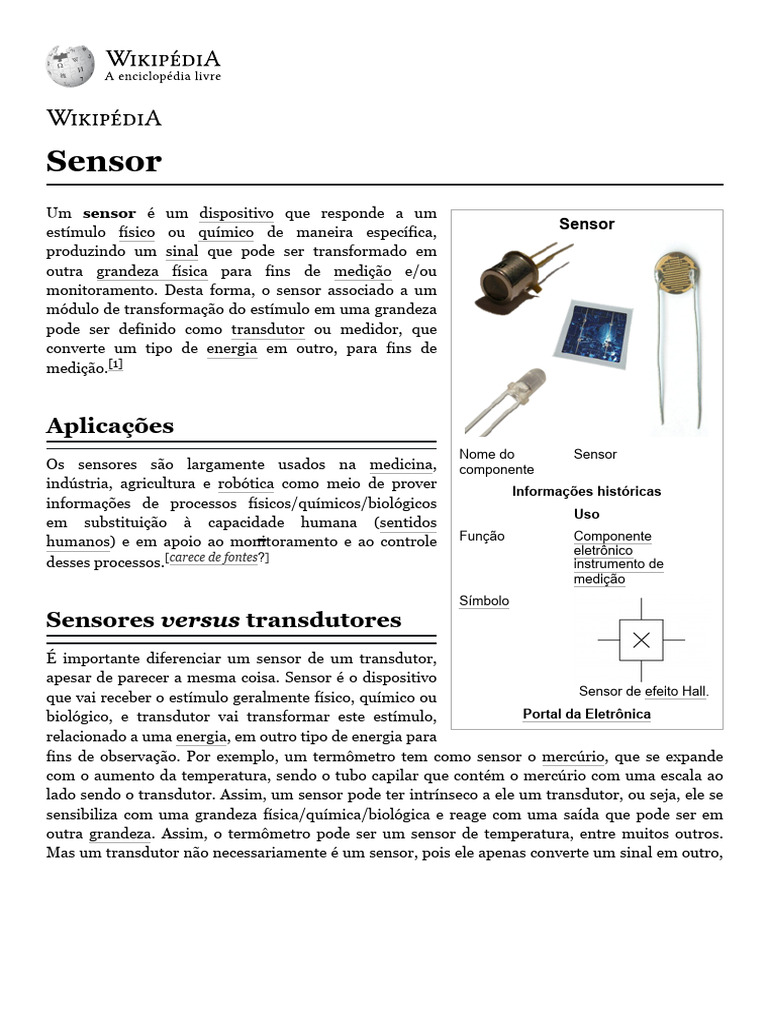 Sensor | PDF | Sensor | Metrologia
