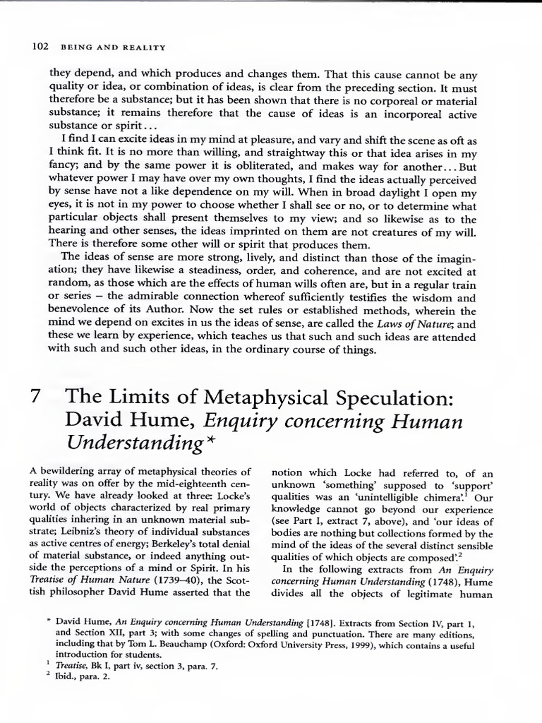 8 (Hume, David) Enquiry Concerning Human Understanding | PDF | David ...