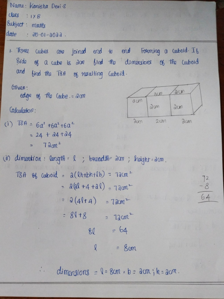 Kanisha Devi.s Maths Assignment 3. | PDF