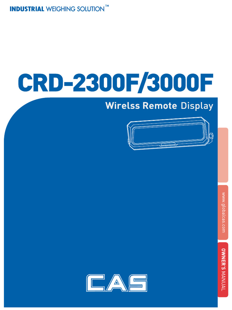 Cas CRD-2300F 1 | PDF | Electronics | Manufactured Goods