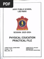 Practical File 2024 Physical Education Class 12 | PDF