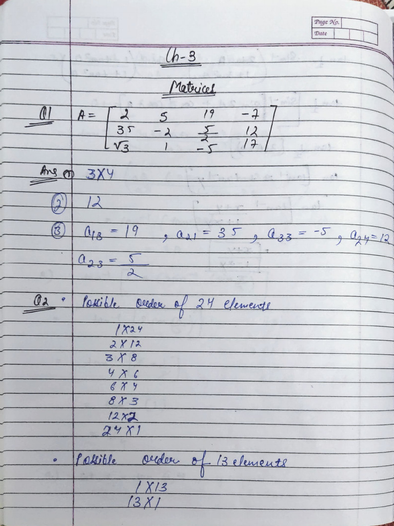 Maths Notes | PDF