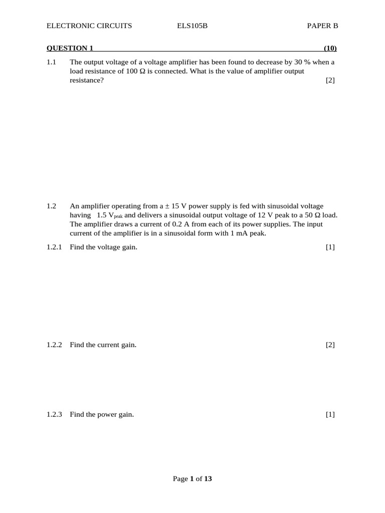 PAPER B | PDF | Rectifier | Amplifier