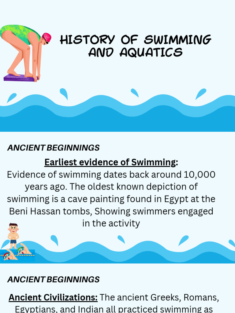 Ancient to Modern Swimming History | PDF | Swimming (Sport) | Swimming
