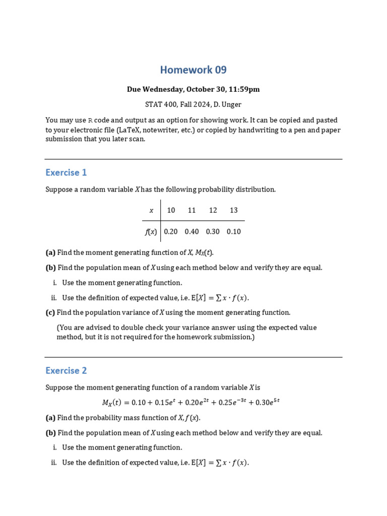stat400-hw09-Fa24 | PDF