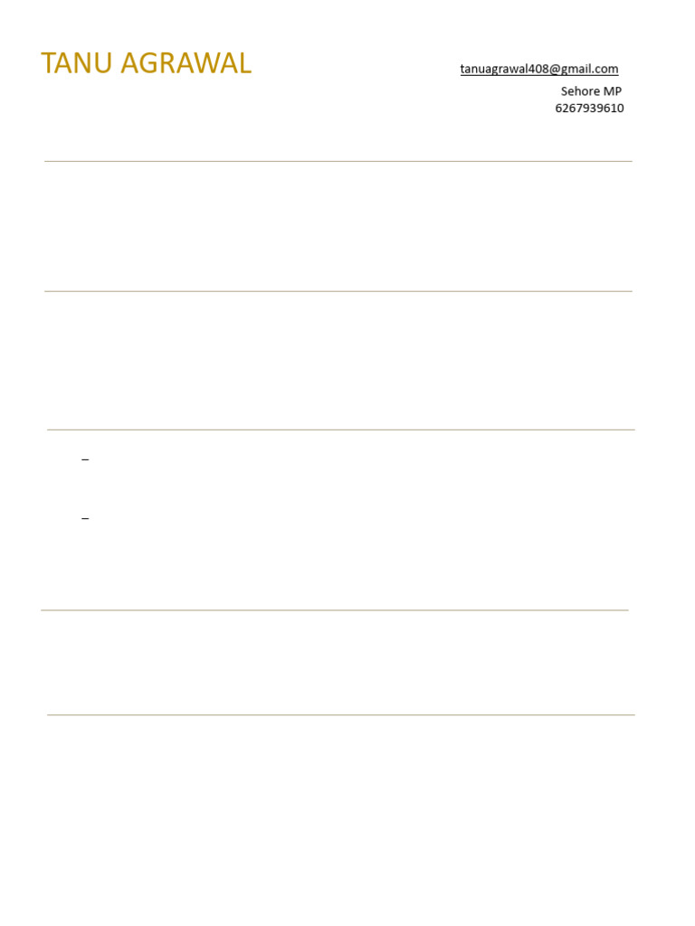 Tanu Resume FINAL | PDF