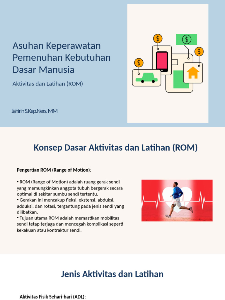 Panduan Aktivitas & Latihan ROM | PDF