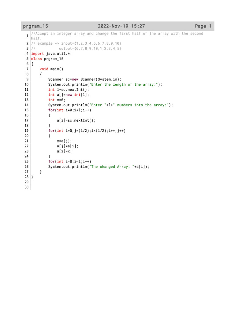 Project Program 15 | PDF