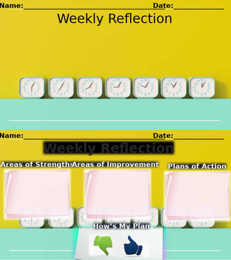 Weekly Reflection Template | PDF