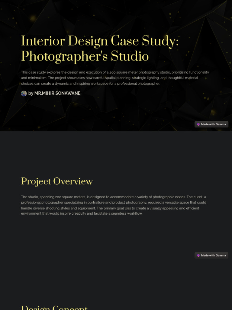 Lighting Design for Photography Studio | PDF | Minimalism | Lighting