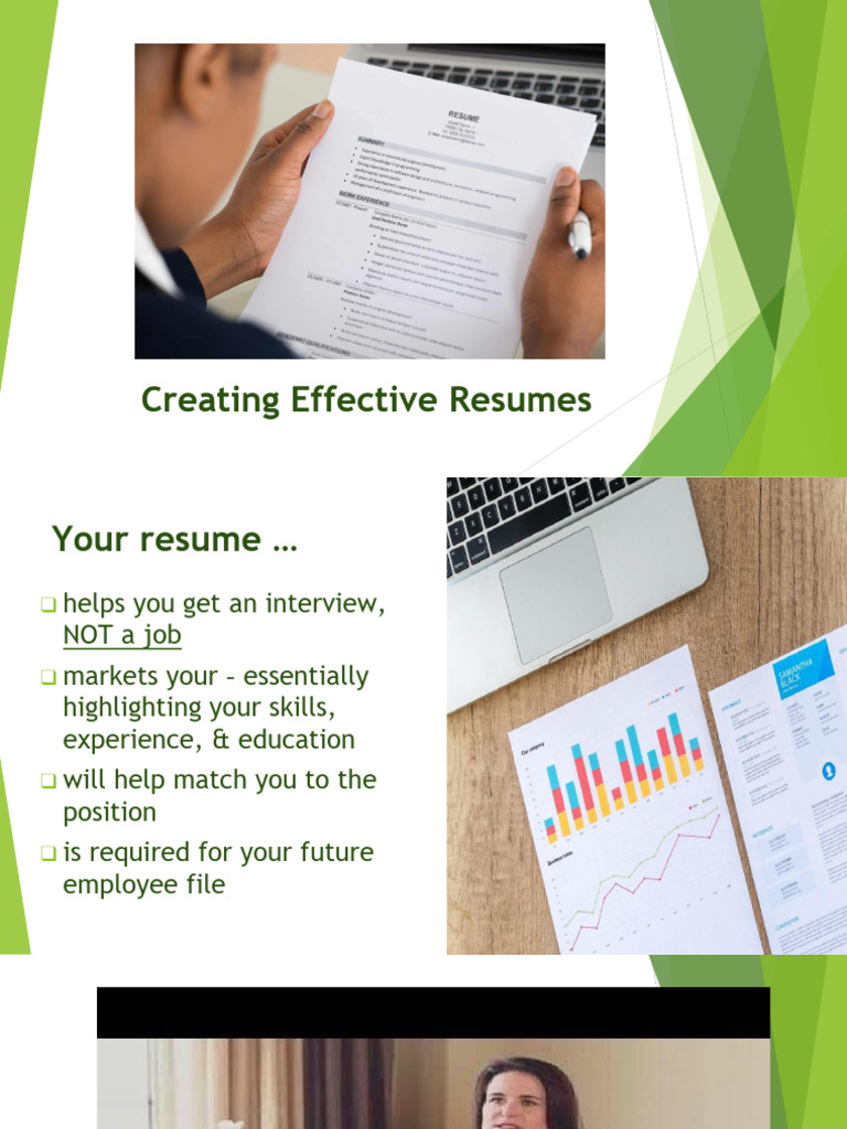Creating Effective Resumes- Beyond Food_October2023 (1) | PDF | Résumé