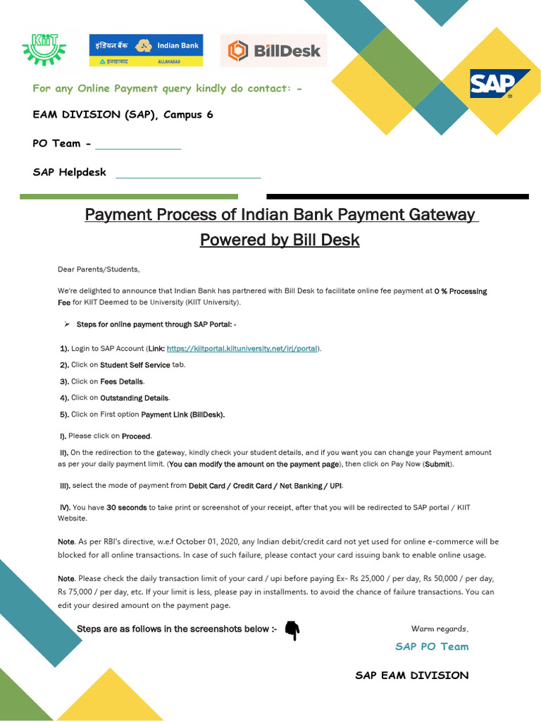 BillDesk Payment Process (2) | PDF