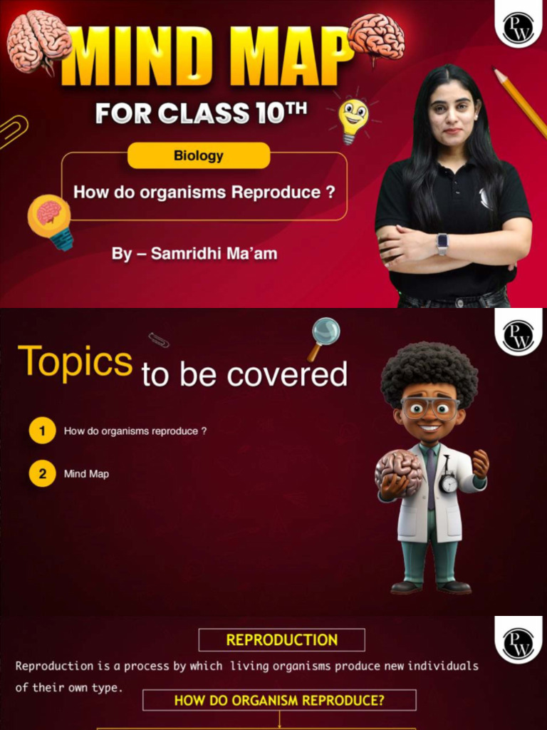 How Do Organisms Reproduce - Class Notes - Class 10th Mind Map Series | PDF