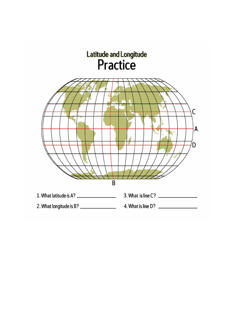 World Map With Latitude Longitude - 133862.png | PDF