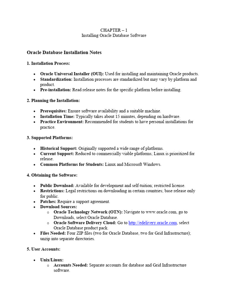 Oracle Database Install Guide | PDF | Databases | Installation ...