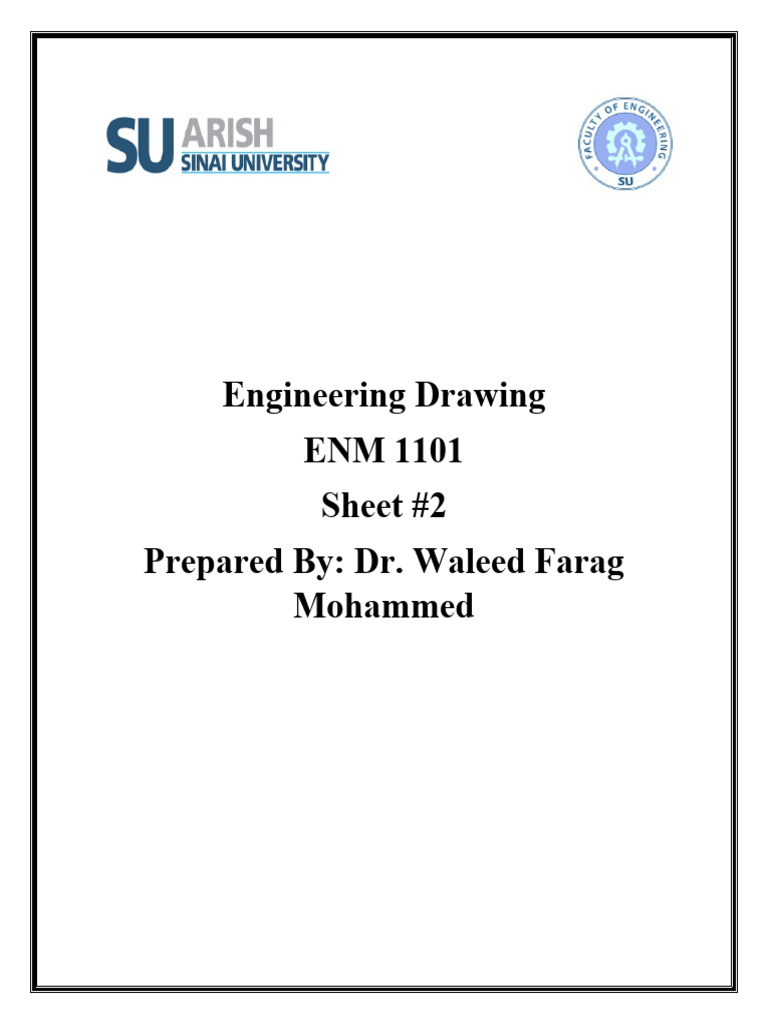 Sheet #2 - Engineering Drawing | PDF