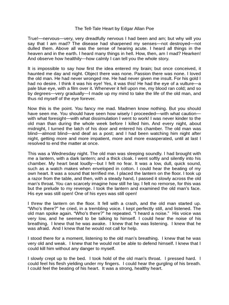 The-Tell-tale-heart | PDF