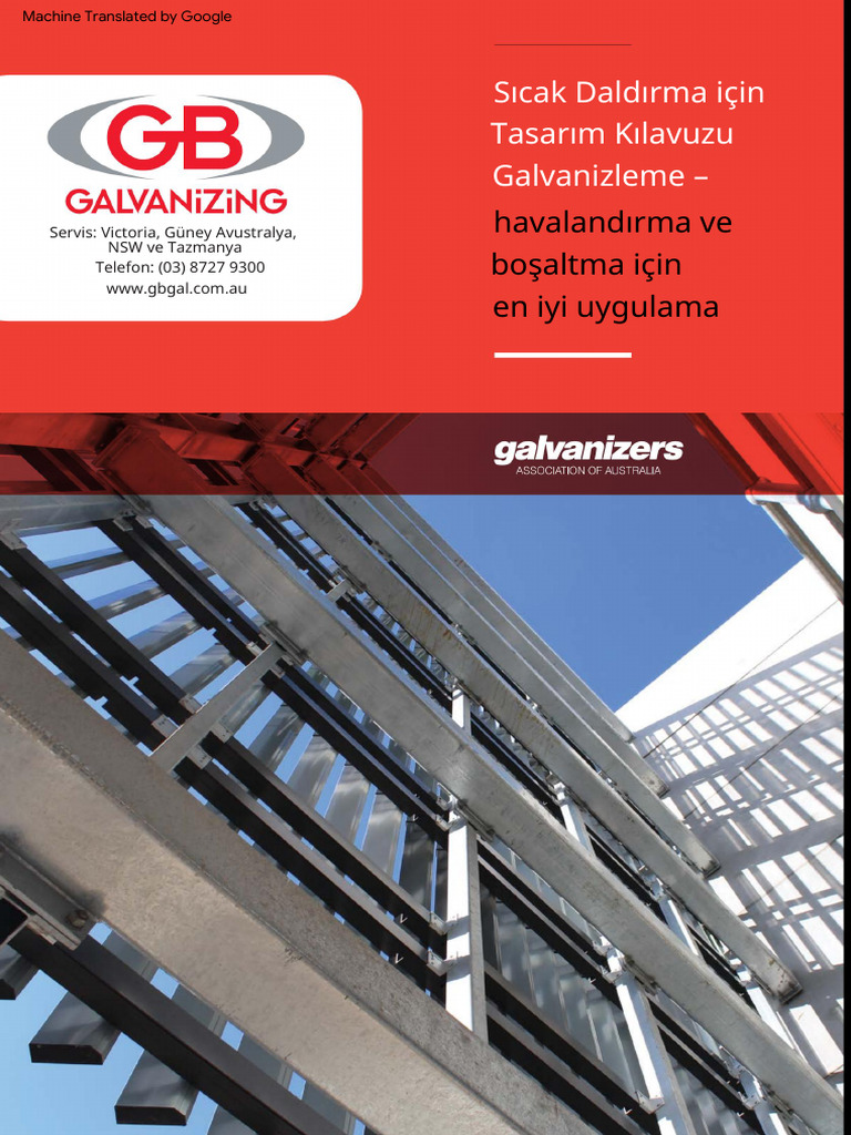GB-Galvanizing-Design-Guide-for-Hot-Dip-Galvanizing (1) | PDF