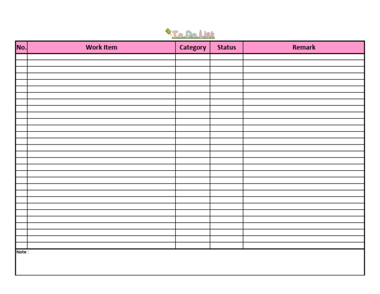to do list template | PDF