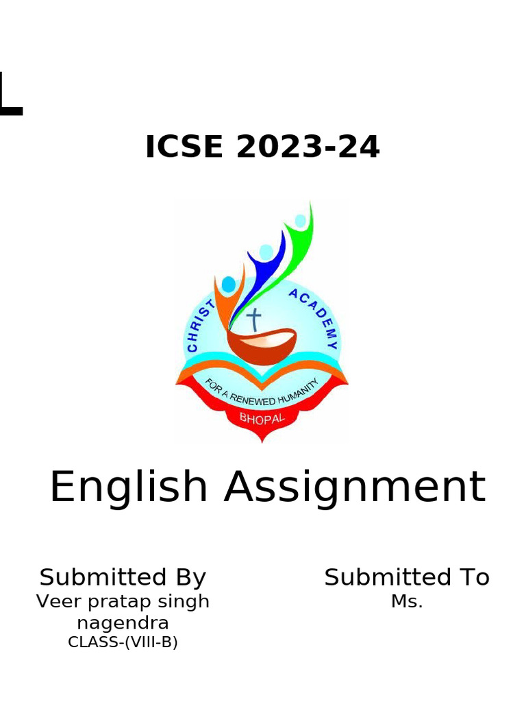 Biology Assignemnt Cover Page | PDF