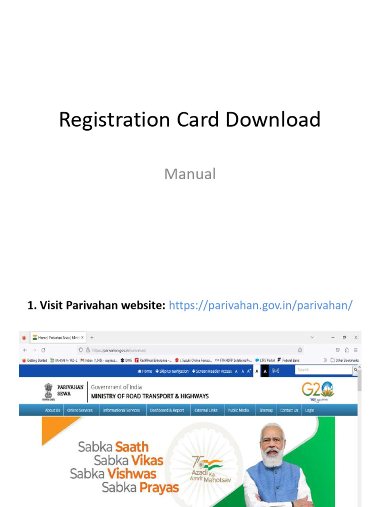 Registration Card Download PPT1 | PDF
