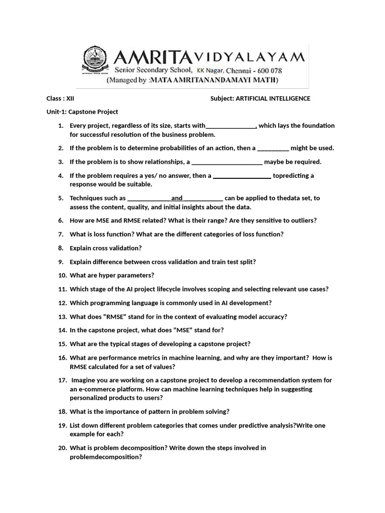 AI Capstone Project Overview | PDF | Storytelling | Artificial Intelligence