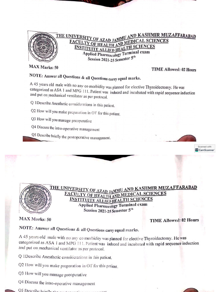 5th Semester Papers | PDF