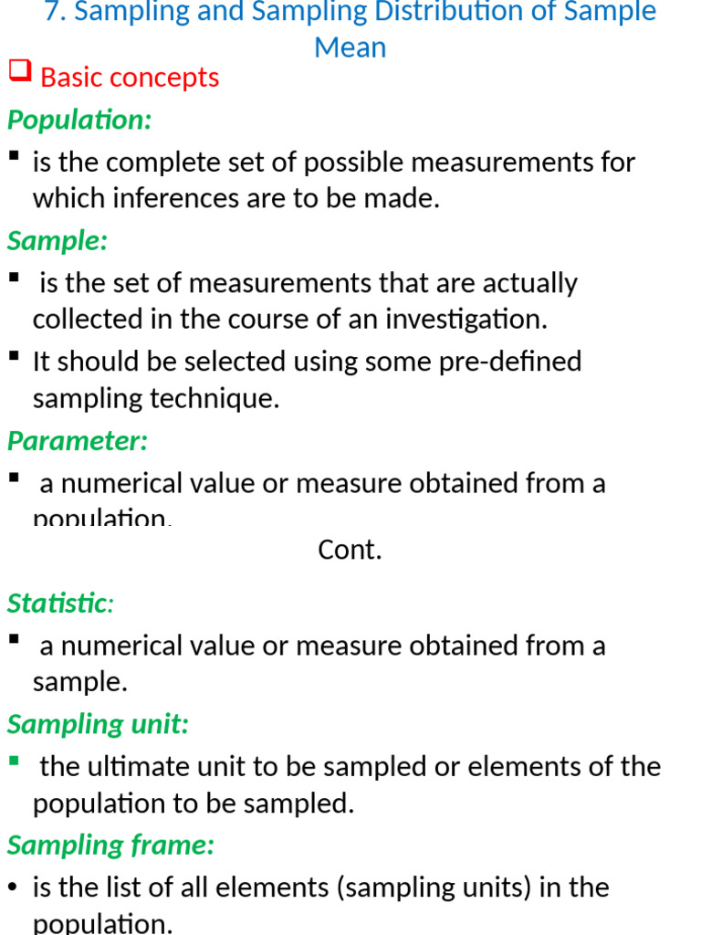 Sampling Techniques and Distributions Explained | PDF | Sampling ...
