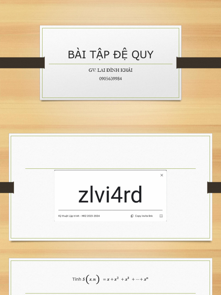Bai Tap de Quy | PDF