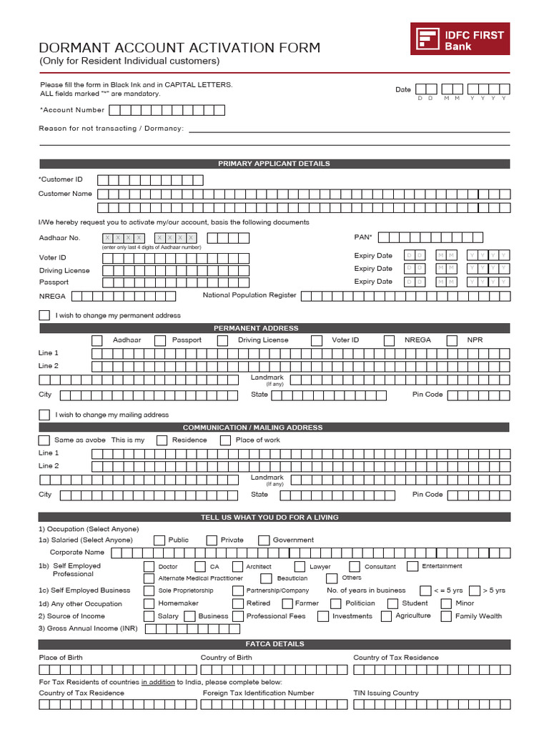 New Dormant Activation Form | PDF | Government