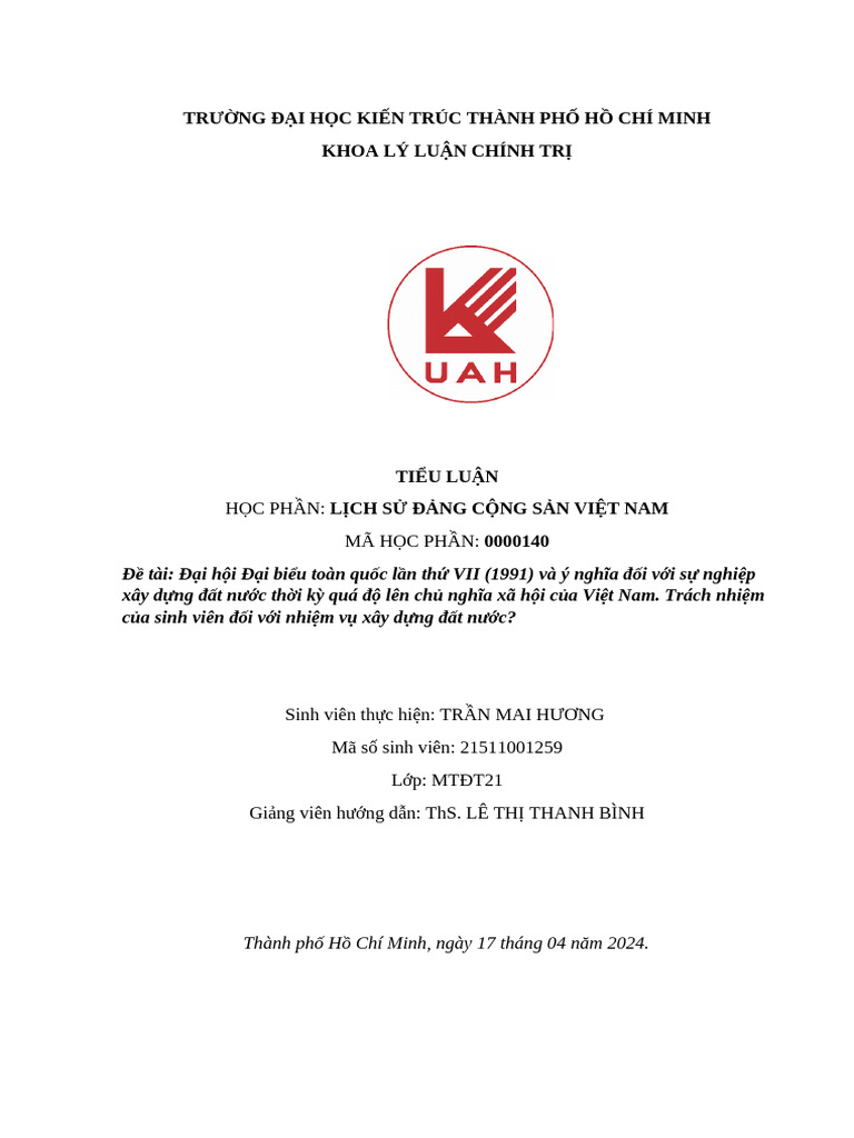 Tiểu luận LSD | PDF