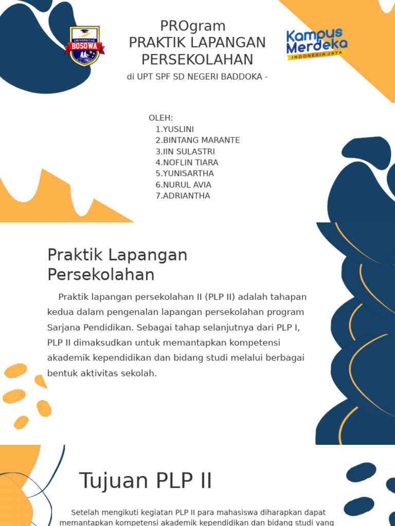 Proker Praktik Lapangan Persekolahan | PDF