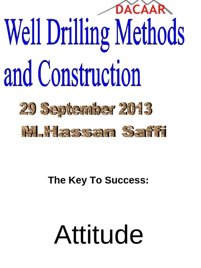Final Steps of Well Construction | PDF