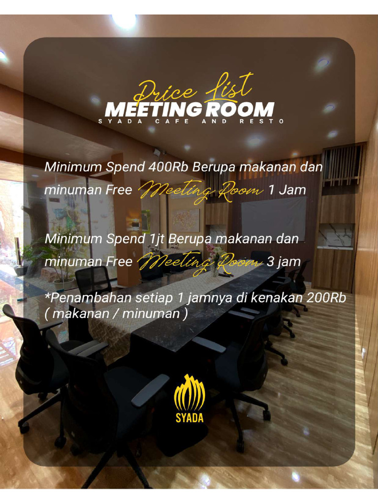 Meeting Room Price | PDF