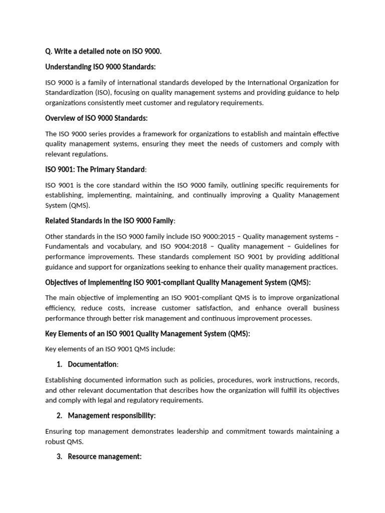 Arooj Assignment 1 | PDF | Quality Management System | Iso 9000