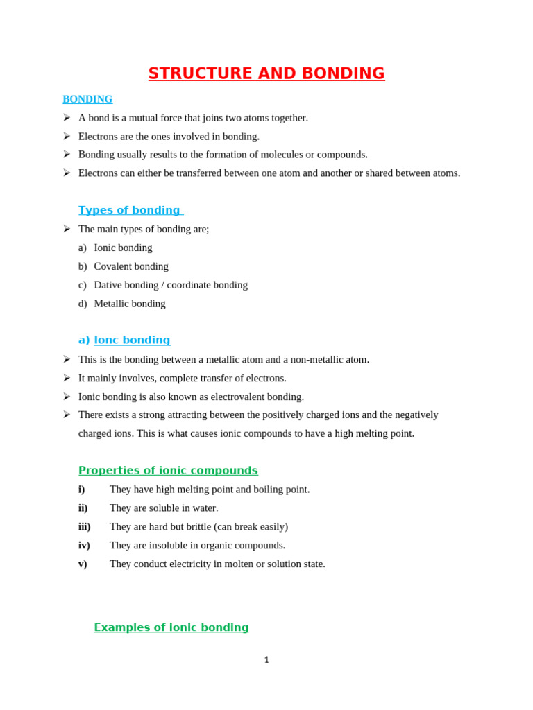 Understanding Ionic Bonding | PDF | Chemical Bond | Ionic Bonding