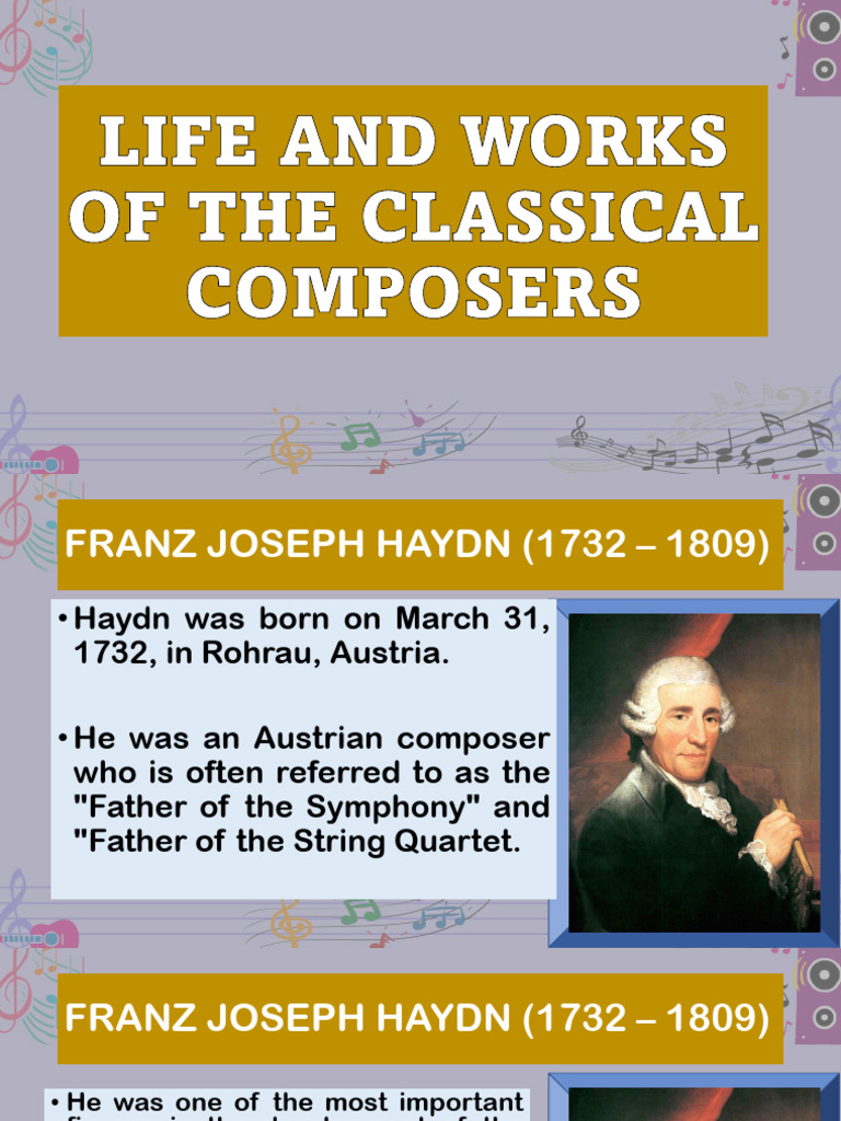 Classical Composers: Haydn, Mozart, Beethoven | PDF | Ludwig Van ...