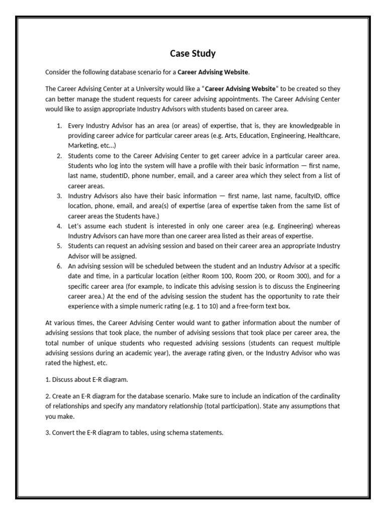 Case Study on DBMS.docx | PDF | Computing | Data Management