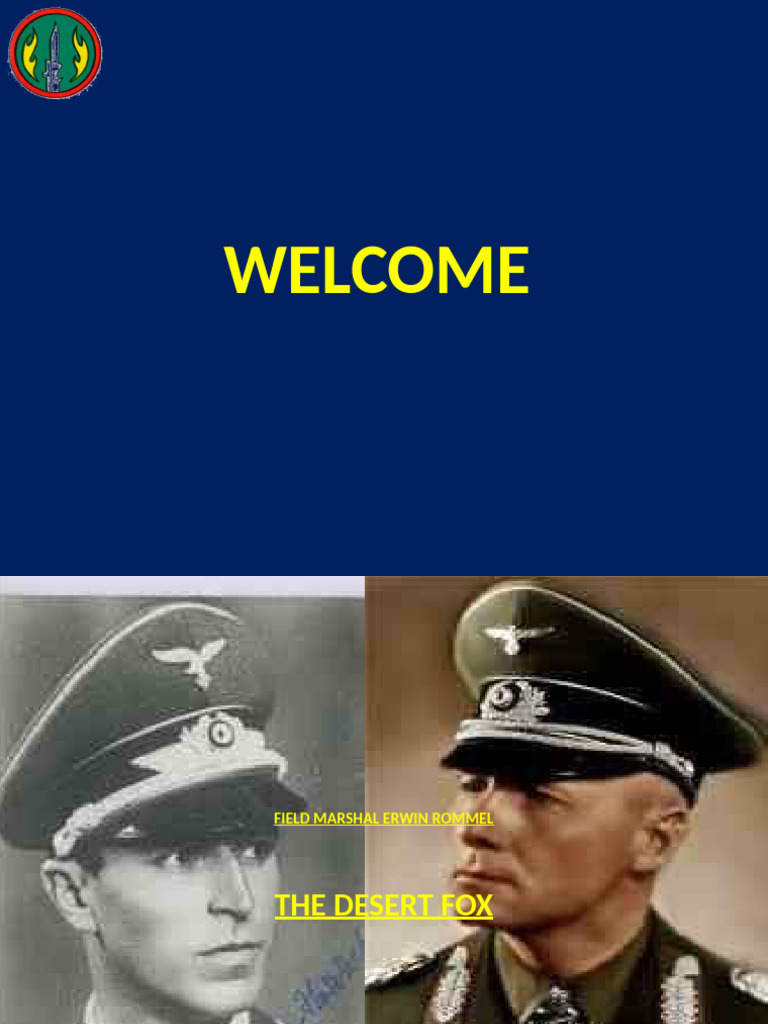 Great Capt Presentation Final | PDF | Erwin Rommel | Conflicts