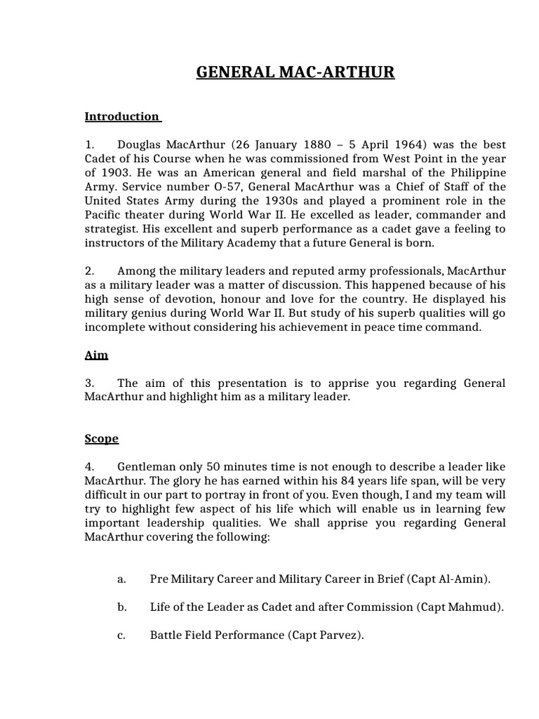 Grt Capt Gen MacArthur_6B | PDF | Douglas Mac Arthur | Korean War