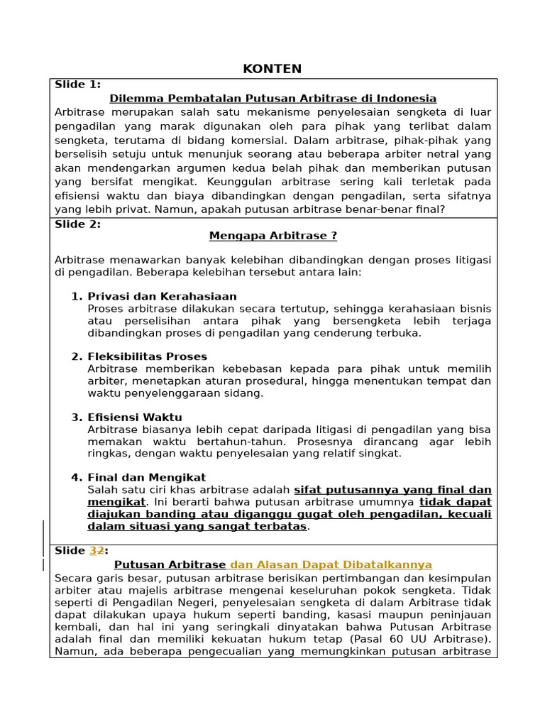 Kontwn Iluni_Dilemma_Pembatalan_Putusan_Arbitrase_REV[1] | PDF