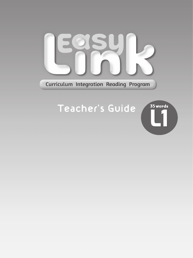 Easy Link 1 TG.0001 | PDF | Reading Comprehension | Classroom