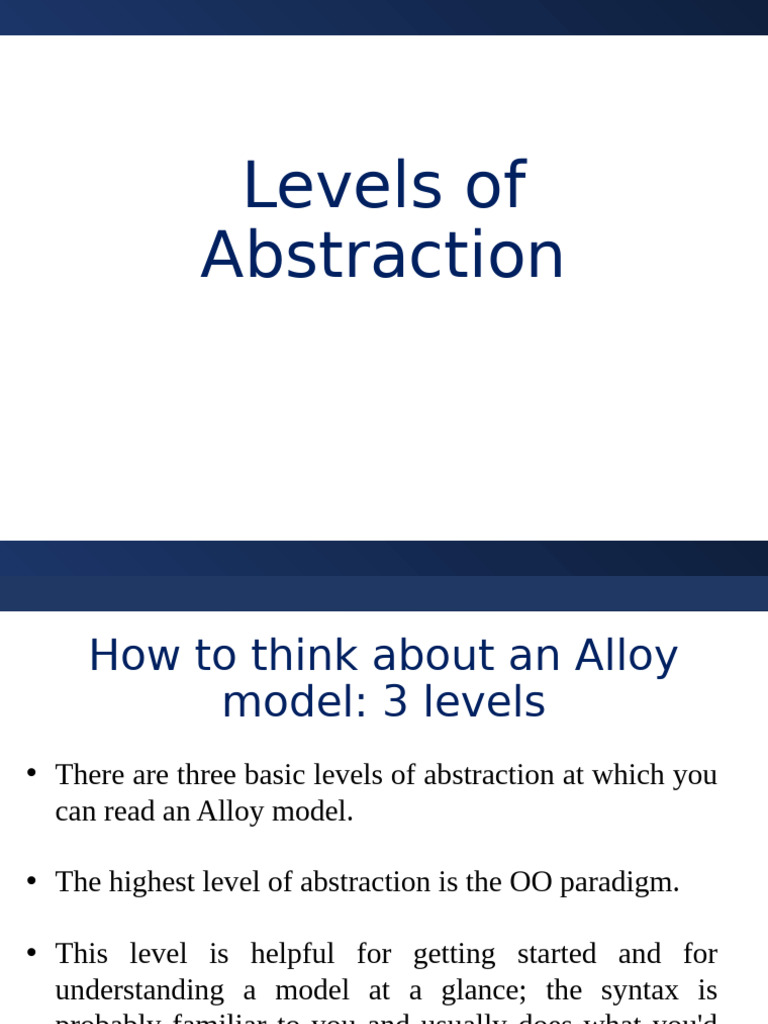 Levels Of Abstraction Pdf Class Computer Programming Object Oriented Programming